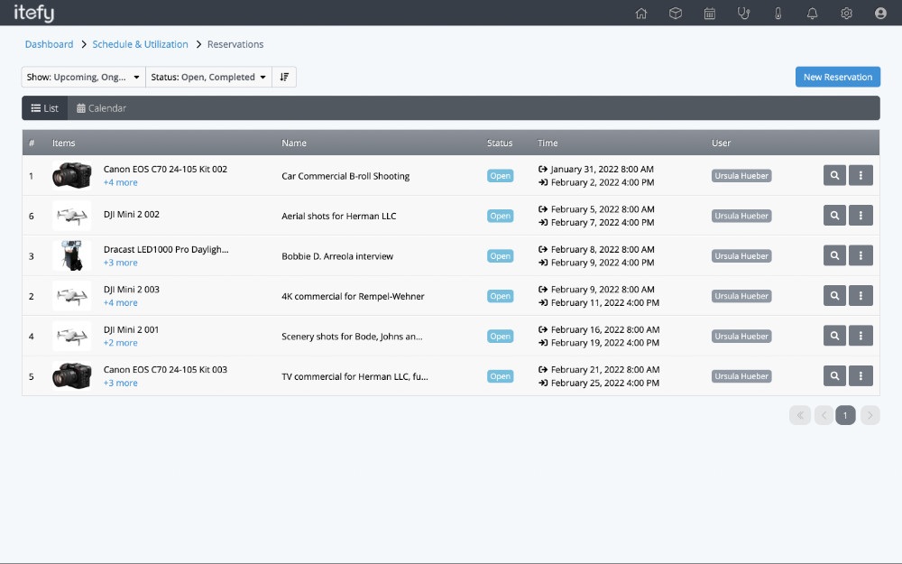 Equipment Booking & Scheduling Software | Itefy